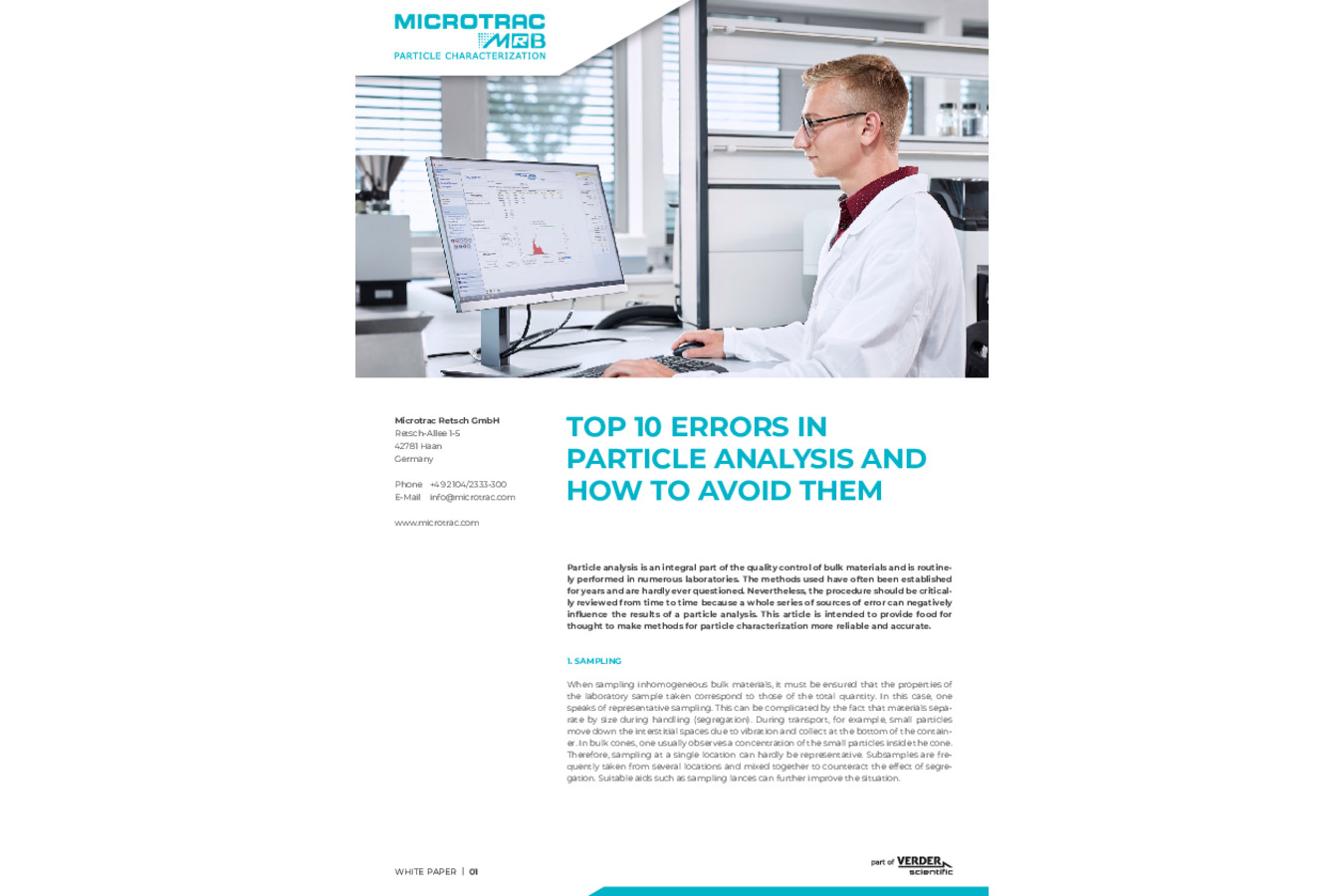 Top 10 Errors in Particle Analysis - And How to Avoid Them